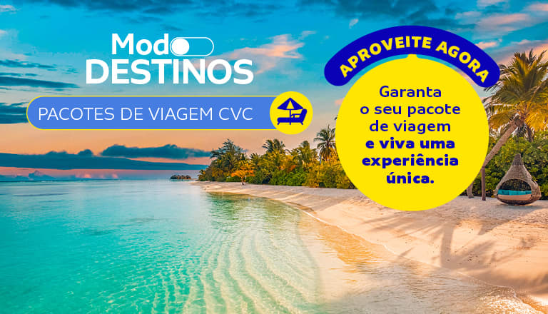 Saldão de Pacotes I CVC Viagens
